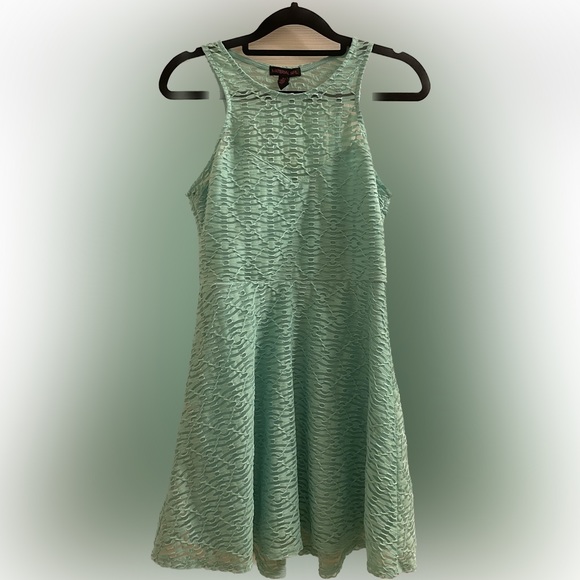 Material Girl | Dresses | Material Girl Mesh Mini Dress Seafoam Green ...